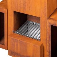 China Freestanding Wood Burning Corten Steel Firepit for sale