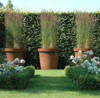 China Corten Steel Cylinder Planter 100cm Height Pre Weathered Rustic Garden Pot for sale