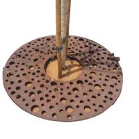 China Pre Weathered Corten Steel Round Tree Grates 2-4mm Thickness OEM ODM for sale