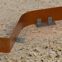 China Rusty Corten Steel Garden Bed Edging Retaining Wall 1000mm*200mm for sale