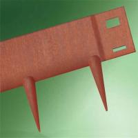 China Rusty Corten Steel Garden Bed Edging Retaining Wall 1000mm*200mm for sale