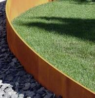 China Rusty Corten Steel Garden Bed Edging Retaining Wall 1000mm*200mm for sale