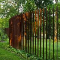 China Corten Steel Serpentine Privacy Screen Fence 90cm Height 2mm Thickness for Garden Farm for sale