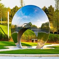 China Modern Garden Abstract Stainless Steel Outdoor Metal Sculpture 304 2-4mm for sale