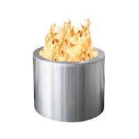China Corten Steel Wood Burning Fire Pit 600mm Low Smoke Outdoor Decoration for sale