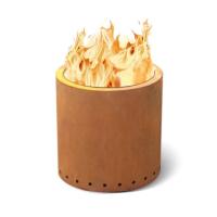 China Corten Steel Wood Burning Fire Pit 600mm Low Smoke Outdoor Decoration for sale