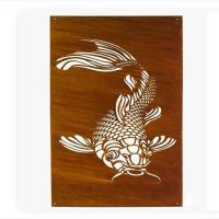 China Laser Cut 2.0-3.0mm Corten Steel Decorative Wall Panels Privacy Screen Custom for sale