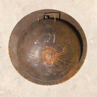 China Decorative Wall Mounted Corten Steel BBQ Grill Fire Pit Retractable for sale