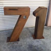 China 3mm Outdoor Metal Numbered Letterbox for sale