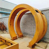 China Corten Steel Moon Gate Sculpture 2200mm Diameter Rustic Garden Art for sale