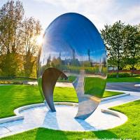 China Modern Garden Abstract Stainless Steel Outdoor Metal Sculpture 304 2-4mm for sale