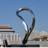 China Modern Stainless Steel Circle Garden Sculpture 150cm 500cm High Custom for sale
