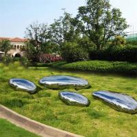 China 304 316 Stainless Steel Pebble Outdoor Metal Sculpture High Polished 2-4mm for Lawn for sale