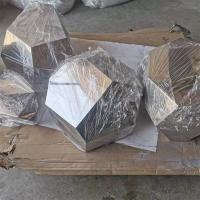 China Mirror Polished Stainless Steel Geometric Garden Sculpture 2m Customizable for sale