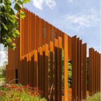 China Corten Steel Serpentine Privacy Screen Fence 90cm Height 2mm Thickness for Garden Farm for sale