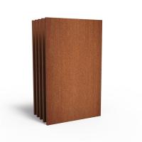 China Corten Steel Privacy Fence Panels 110x180cm Rusty Red Metal Garden Villa Protection for sale