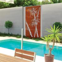 China Bamboo Corten Steel Privacy Screens 2-4mm Thickness Custom Sizes for Outdoor Decorative Fence for sale