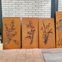China Tree of Life Corten Steel Privacy Screen Wall Panel 900x1200mm Customizable for sale