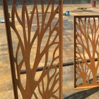 China Laser Cut Corten Steel Decorative Panels 1200mm x 600mm Outdoor Wall Art for sale