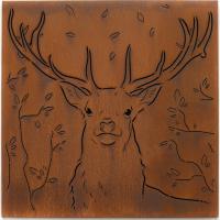 China Corten Steel Laser Cut Garden Wall Art Panel Rustic Decor Custom Size 2.0mm Thickness for sale