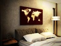 China Decoration Rusty Corten Metal World Map Wall Art for sale