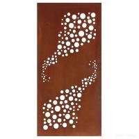 China Laser Cut 2.0-3.0mm Corten Steel Decorative Wall Panels Privacy Screen Custom for sale
