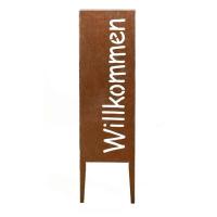 China Corten Steel Metal Garden Ornaments Panel Stele for sale