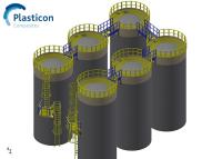 China Customized FRP Tank Fibre Reinforced Plastic Tanks And Vessels for sale