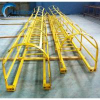 China Yellow Pultruded FRP Composites For Stairs Walkway Fence for sale