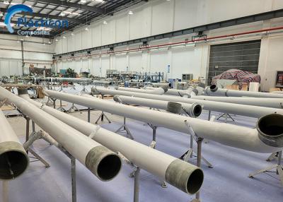 China Filament Winding FRP Pipe 2.5mm Glass Reinforced Pipe Corrosion Resistance for sale