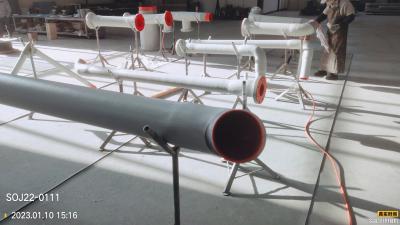 China 110 Deg Tempe Rated GRP Pipe With Lightweight And Durable Design for sale