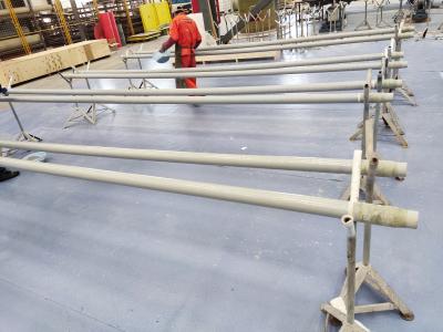 China Grey DIN FRP Fiberglass Pipe With 2mm CLB Thickness For Building for sale