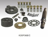 China Hydraulic piston pump parts/repair parts Kawasaki K3SP36B/C Swash plate and valve plate for sale