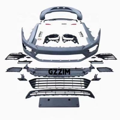China R Car Body Kit  For Scirocco R 2015 Full Set Bodykit Plastic Black Kit for sale