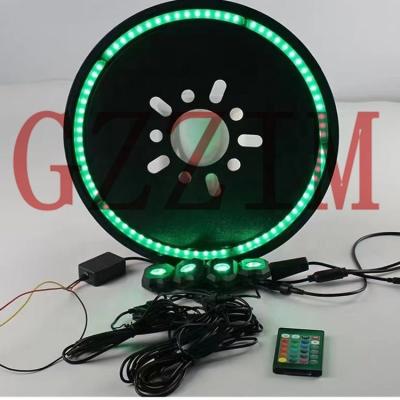China JEEP JL JT JK Car Plastic Colorful LED Spare Wheel Lamp Chassis Lamp Combination for sale