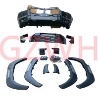 China Toyota Hilux 2021 Plastic Front Rear Bumper Grille Full Sets Body Kit Black/Custom Color for sale