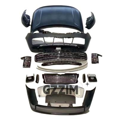 China Rang Rover L405 2023 Plastic Front Rear Bumper Grille Full Sets Bodykit Upgrade Parts for sale