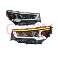 China Auto Parts ABS Plastic LED Front Light Parts Head Lamp For Toyota Hilux 2021 High Brightness for sale