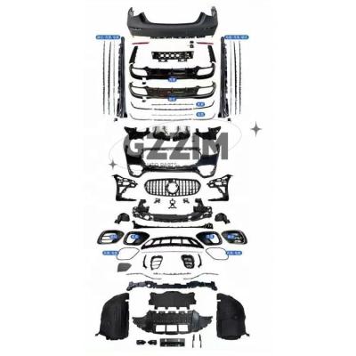 China W223 To AMG S63 Plastic Front Rear Bumper Grille Full Sets Bodykit for sale