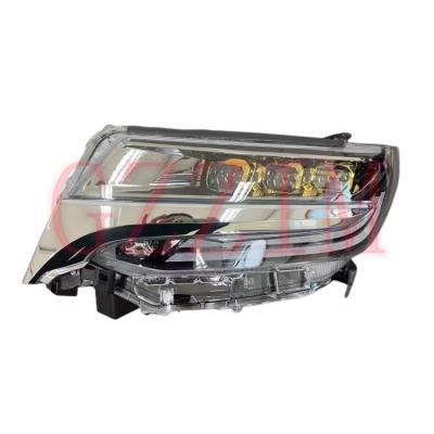 China Toyota Alphard Car Light Accessories Three Eyes Golden Front Head Light for sale
