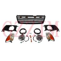 China Retro Car Kit Grille Fog Lamp Corner Lamp Bodykit For Toyota 4700 Land Cruiser LC100 for sale