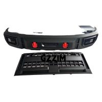 China Car Body Kit Mitsubishi Triton 2024 Front Bumper Guard With Grille Plastic With Black for sale