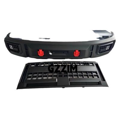 China Car Body Kit Mitsubishi Triton 2024 Front Bumper Guard With Grille Plastic With Black for sale