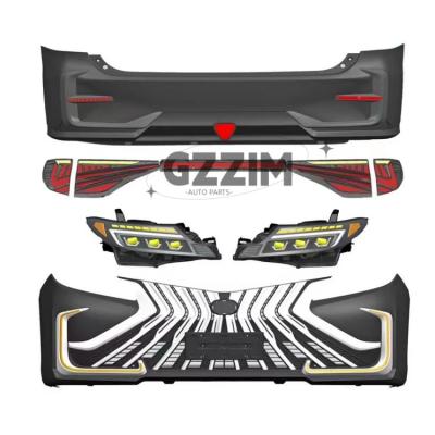 China Body Kit For Toyota Previa Front Rear Bumper With Head Light Tail Light Black/White for sale
