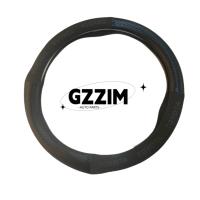 China Customizable 3D Embossed PU Leather Steering Wheel Cover O Type D Type Design for Toyota Luxury Custom Logo for sale