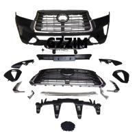China Toyota Innova 2016 Upgrade To 2021 Plastic Front Bumper Grille Full Sets Bodykit Upgrade Parts for sale