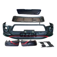 China Toyota Hilux Revo 2015 Trd Plastic Front Bumper Grille Full Sets Bodykit Upgrade Parts for sale