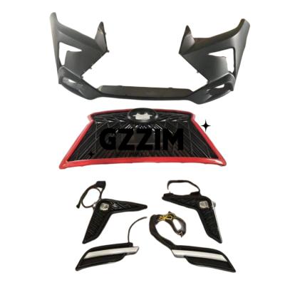 China Toyota Vigo 2012 Plastic Front Bumper Grille Full Sets Bodykit Upgrade Parts To Lx Style for sale