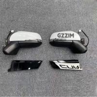 China ABS Plastic Side Mirrors Door Mirror Reversing Mirror With Steering Lamp For Alpha 2011 Upgrade To 2018 for sale
