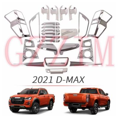 China 2020 Dmax Car Exterior Trim Head/Tail Light Cover Handle Cover for D-max Fuel Tank Covers Auto Accessories for sale